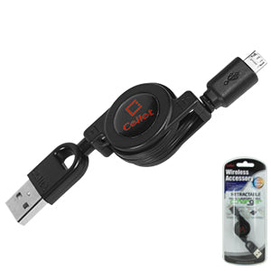 Retractable Micro USB to USB A Cable Data Sync and Charge Cord ...