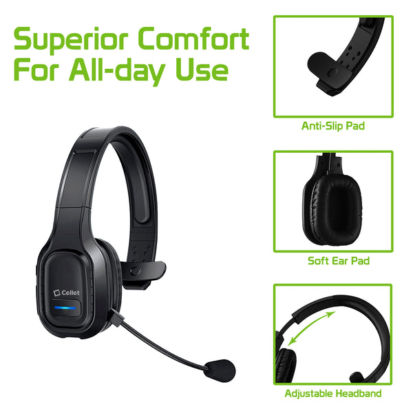 Overhead Wireless Headset, Premium V5.0 Overhead Wireless - EZ CELL INC