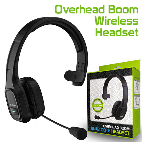 Cellet - Overhead Wireless Mono Headset, Bluetooth V5.0 with Noise ...