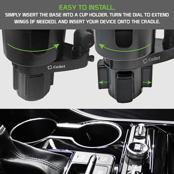 Cup Holder Tablet Mount, Tablet Cup Holder Mount with Built in Cup ...